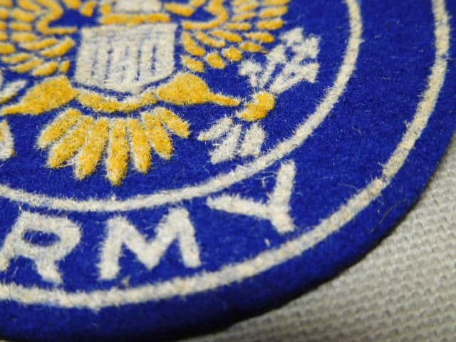 United States Army Blue Patch . USP665 - Time Traveler Militaria