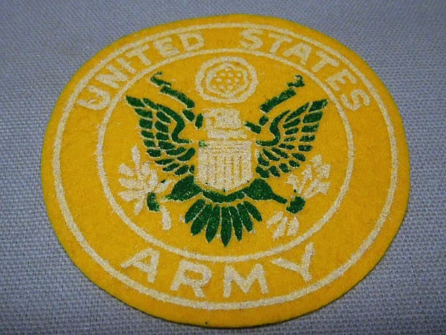 United States Army Yellow Patch . USP666 - Time Traveler Militaria