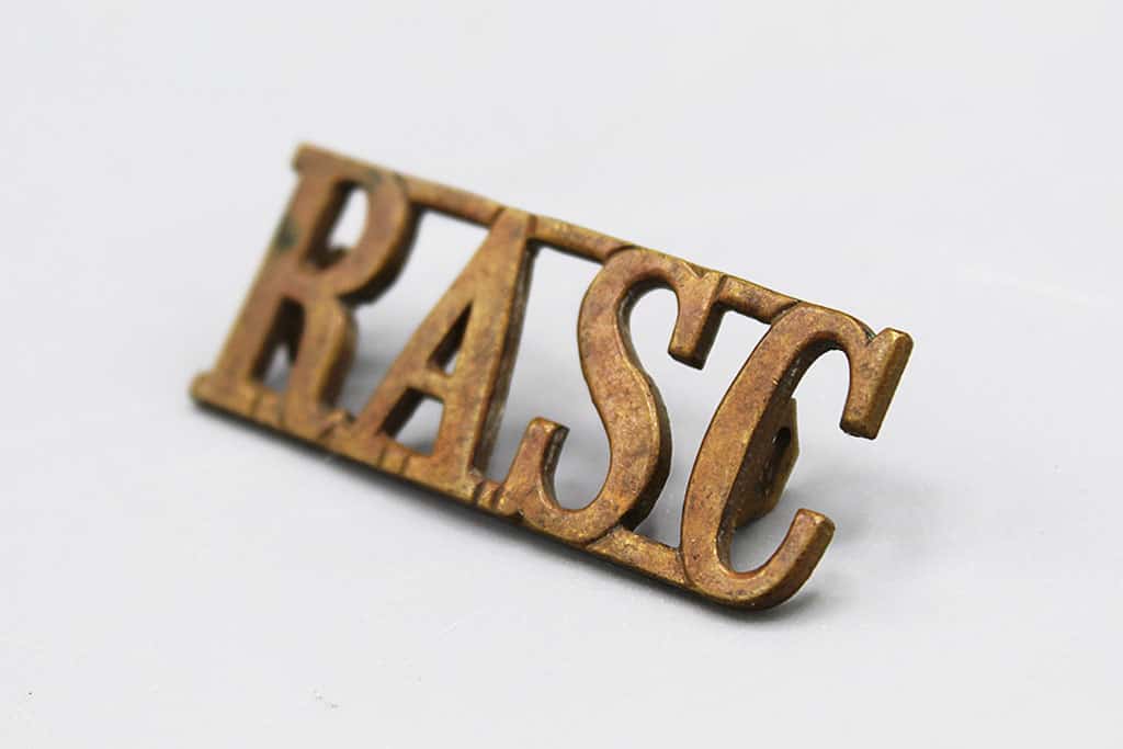 British RASC Regimental Badge . BMX57 - Time Traveler Militaria