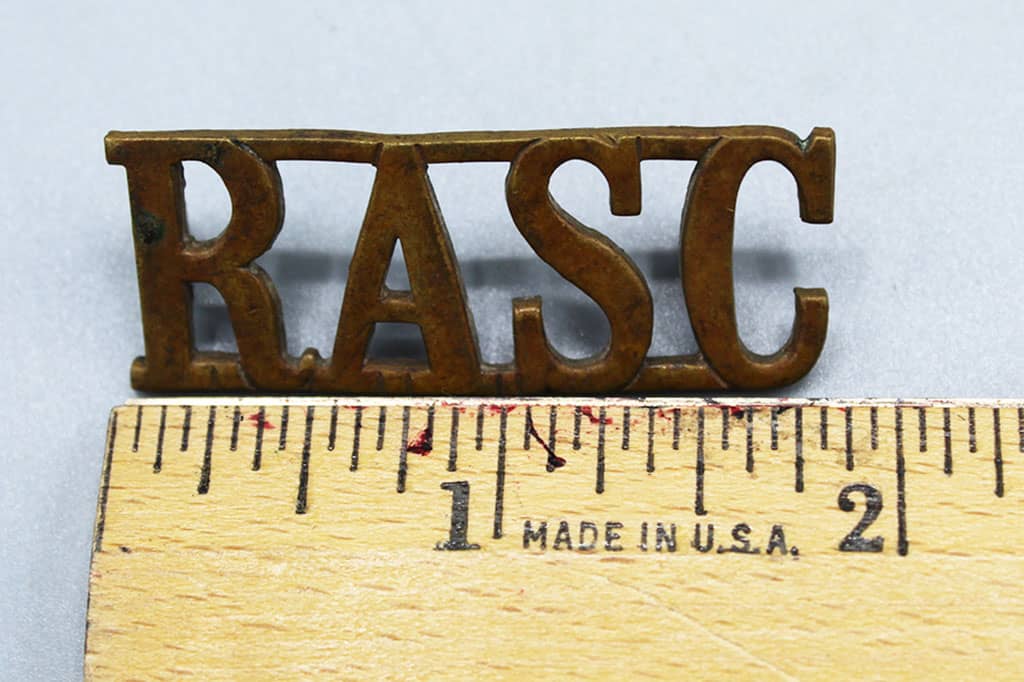British RASC Regimental Badge . BMX57 - Time Traveler Militaria