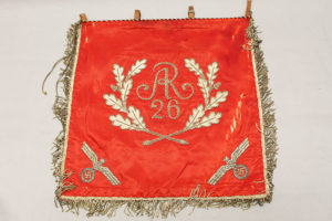 WW2 German Army 26th Regt Trumpet Banner . SP125 - Time Traveler Militaria