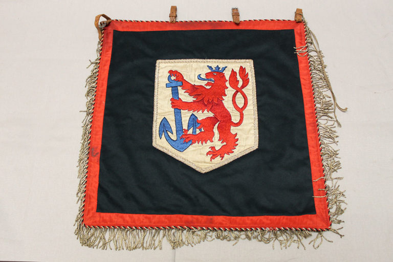 WW2 German Army 26th Regt Trumpet Banner . SP125 - Time Traveler Militaria