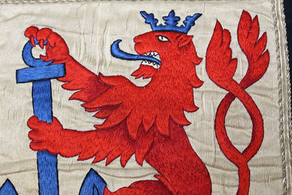 WW2 German Army 26th Regt Trumpet Banner . SP125 - Time Traveler Militaria