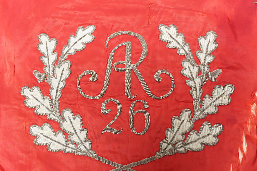 WW2 German Army 26th Regt Trumpet Banner . SP125 - Time Traveler Militaria