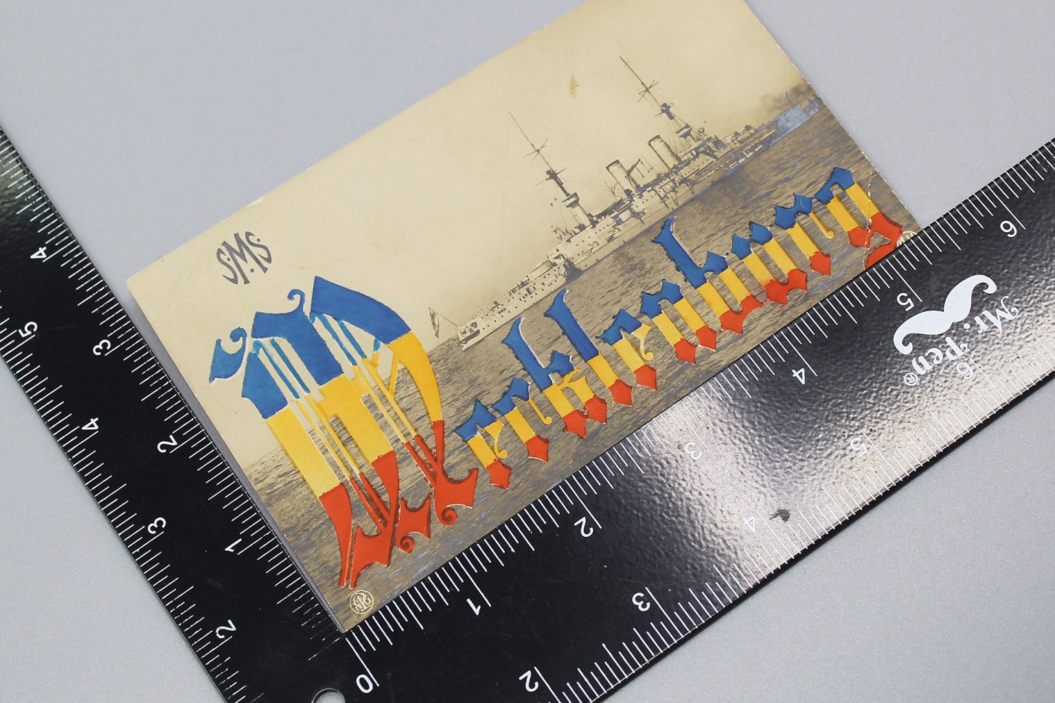 Imperial German SMS Preussen Postcard . GDi212 - Time Traveler Militaria