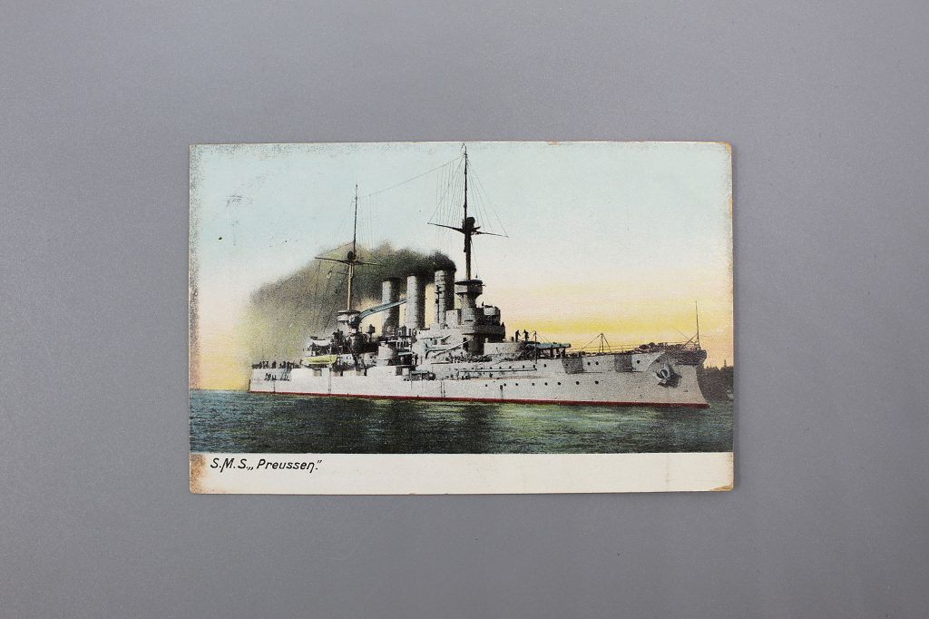 Imperial German SMS Preussen Postcard . GDi213 - Time Traveler Militaria