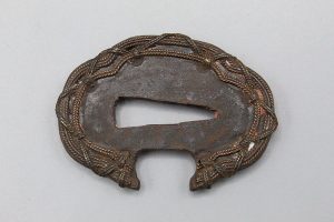 Japanese Tanto Tsuba Braided Wire Design . NNJ105 - Time Traveler Militaria