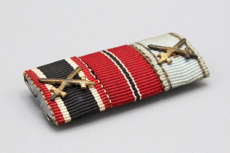 WW2 German 3 Place Ribbon Bar . GO4787 - Time Traveler Militaria