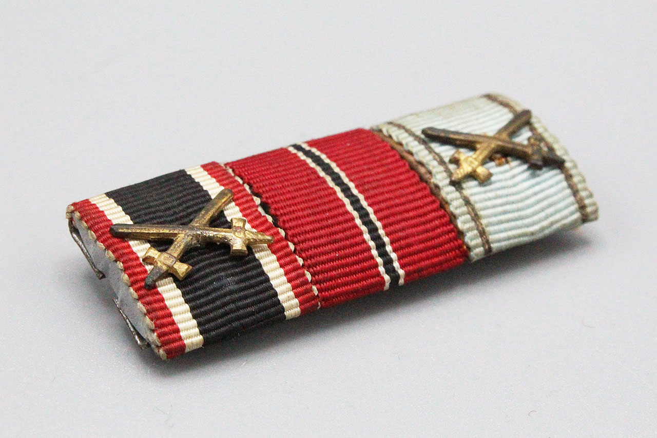 WW2 German 3 Place Ribbon Bar . GO4787 - Time Traveler Militaria