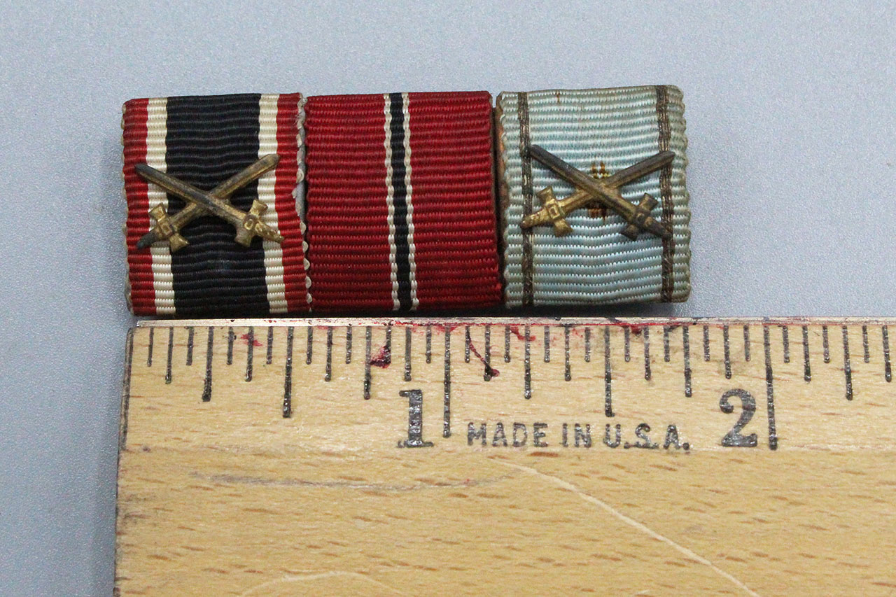 WW2 German 3 Place Ribbon Bar . GO4787 - Time Traveler Militaria