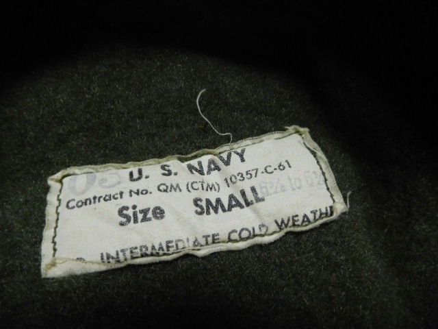 US Navy Cold Weather Cap . HU804 - Time Traveler Militaria