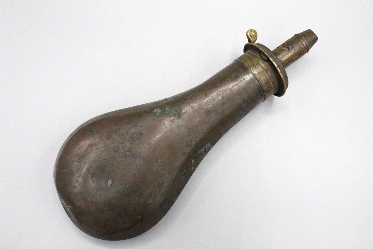 US 1850s-1860s Powder Flask. CWR530 - Time Traveler Militaria