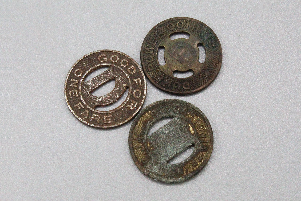 NC Duke Power Company Transportation Tokens . FLU2047 - Time Traveler ...