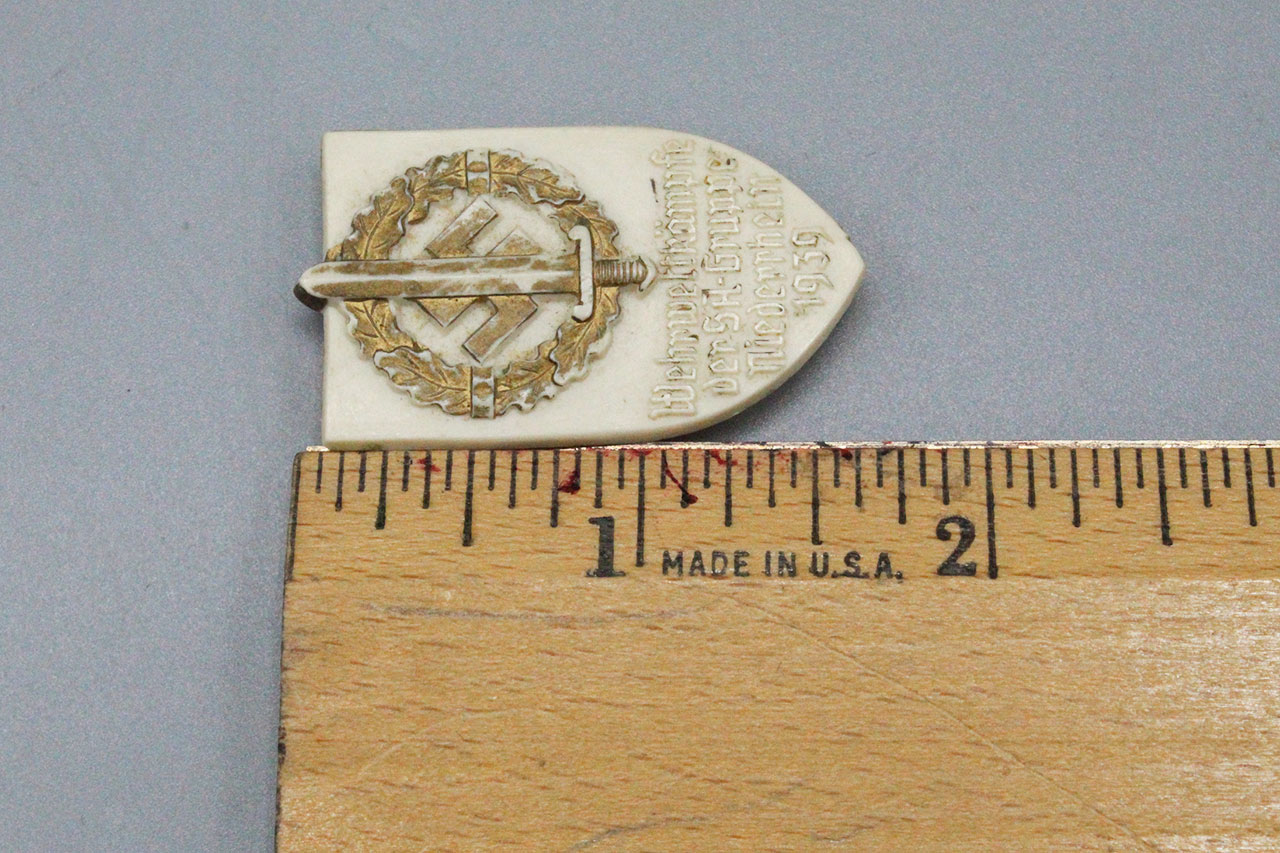 WW2 German SA Sports 1939 Tinnie . PIN376 - Time Traveler Militaria