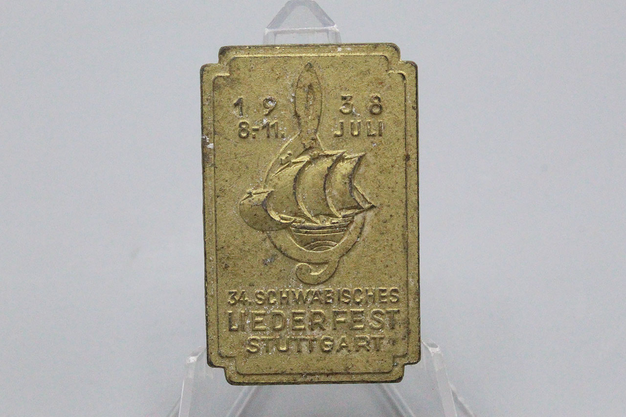 WW2 German Stuttgart Tinnie . PIN418 - Time Traveler Militaria