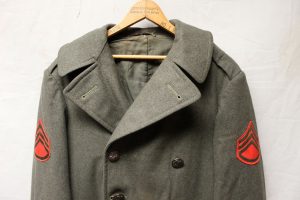 USMC WW2 Wool Winter Overcoat 3 2-L . UA898 - Time Traveler Militaria