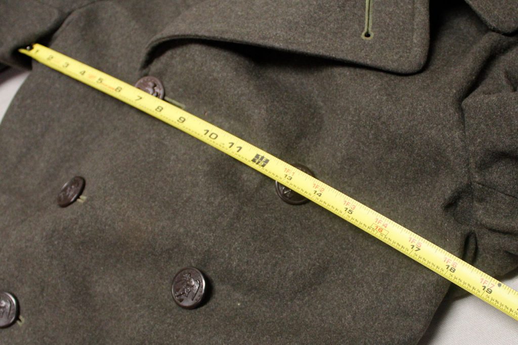 USMC WW2 Wool Winter Overcoat 3 2-L . UA898 - Time Traveler Militaria