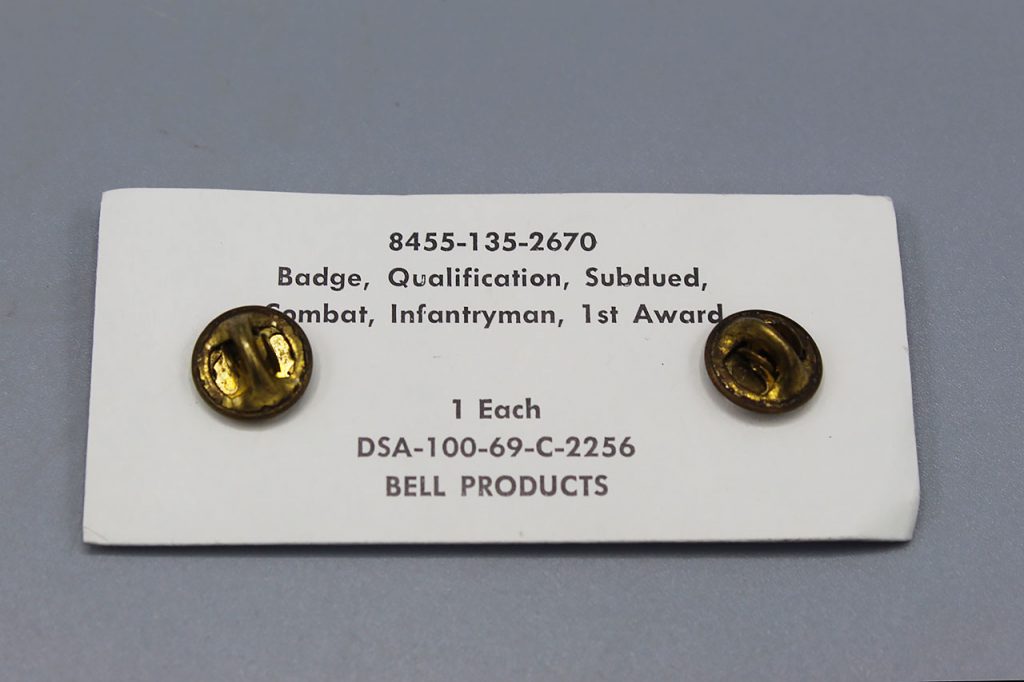 US Army Combat Infantryman Badge (CIB) on Card . FLU3165 - Time ...