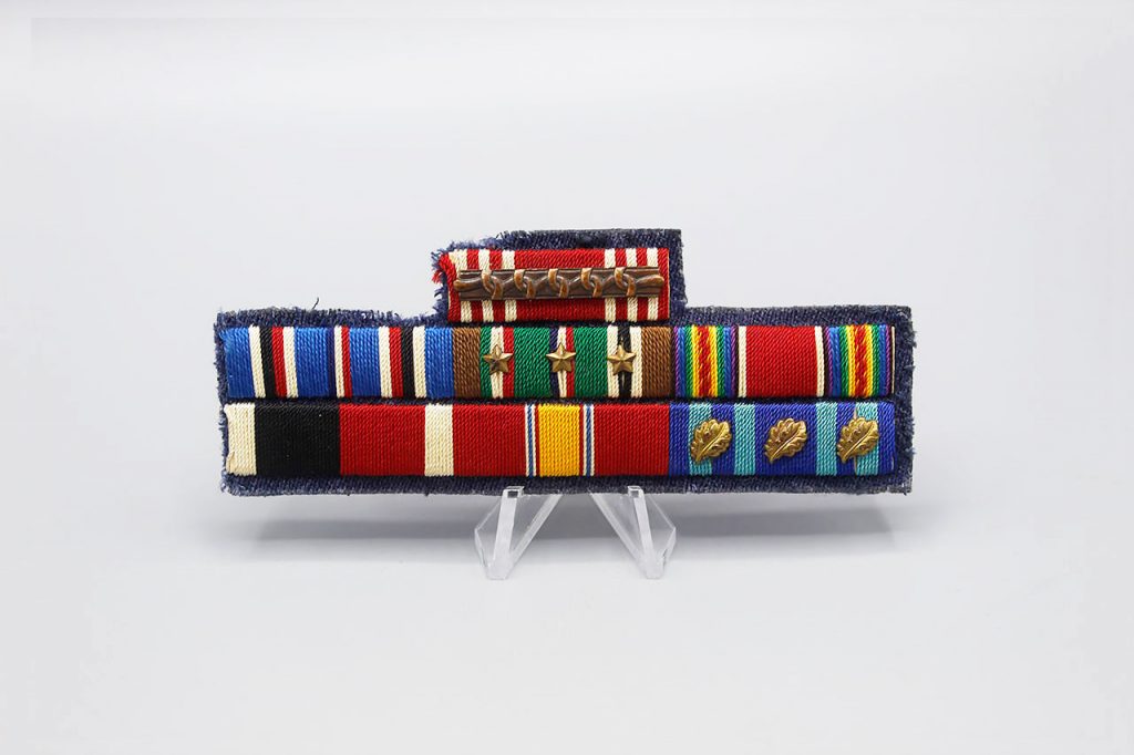 US Army Hand Sewn Custom Ribbon Bar . YMU4531 - Time Traveler Militaria