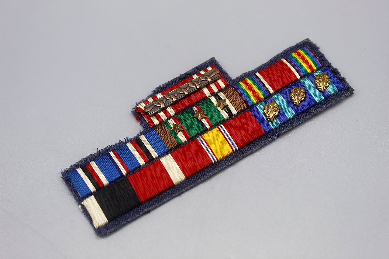 US Army Hand Sewn Custom Ribbon Bar . YMU4531 - Time Traveler Militaria