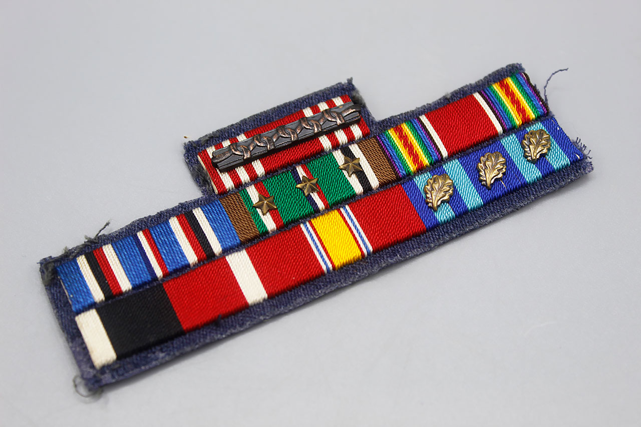 US Army Hand Sewn Custom Ribbon Bar . YMU4532 - Time Traveler Militaria