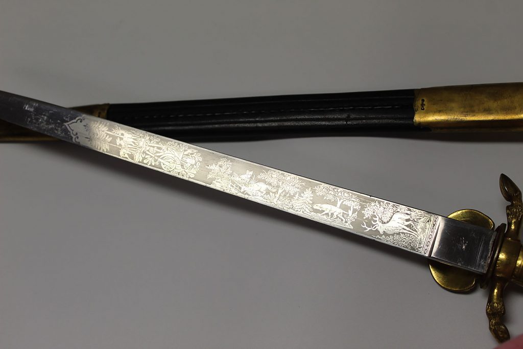 Imperial German Deluxe Hunting Cutlass . D747 - Time Traveler Militaria