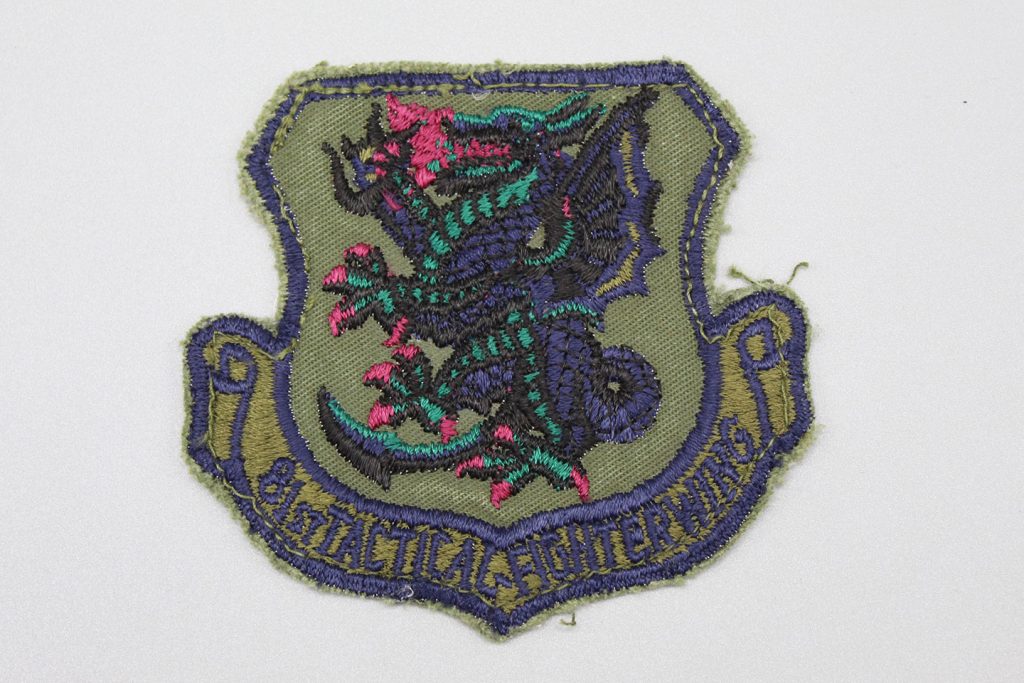 USAF 81st Tactical Fighter Wing Patch . USP1051 - Time Traveler Militaria