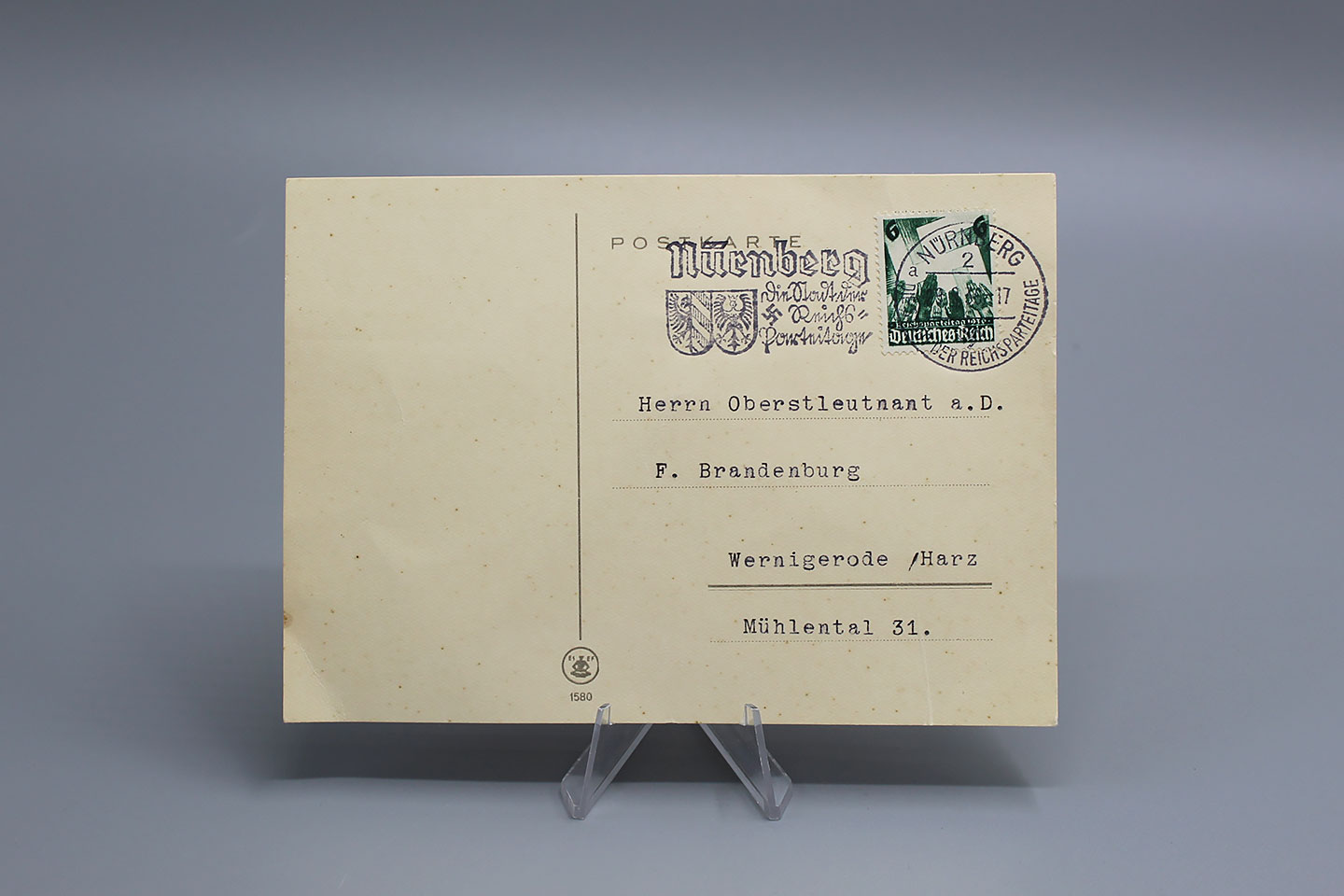 WW2 German Nurnberg Postcard . GD861 - Time Traveler Militaria
