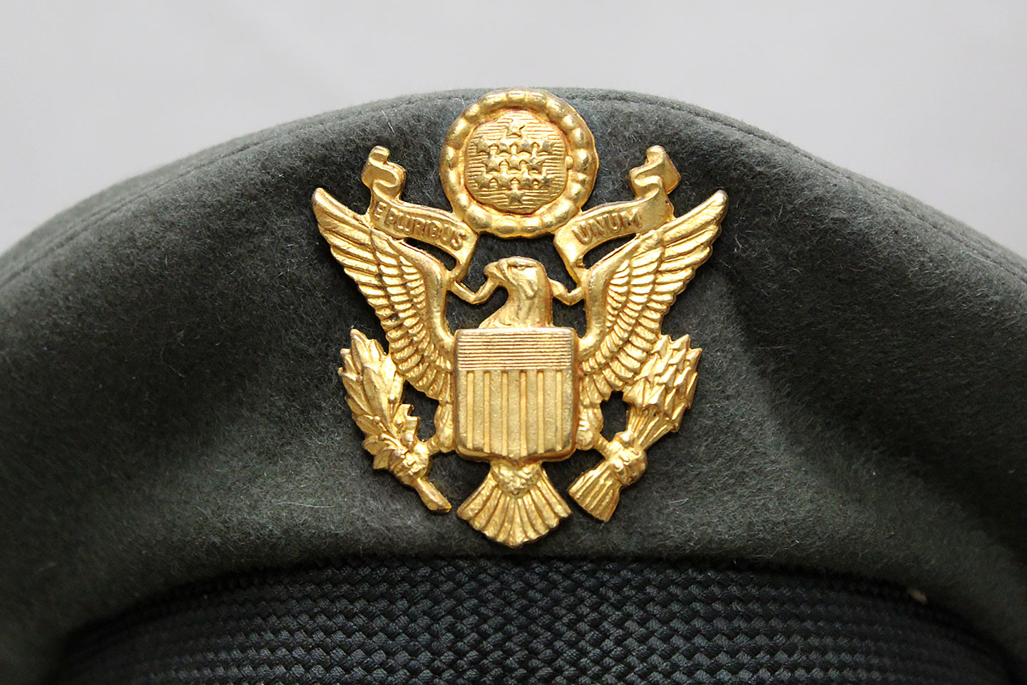 US Army Officer Visor Cap - Named . HU618 - Time Traveler Militaria