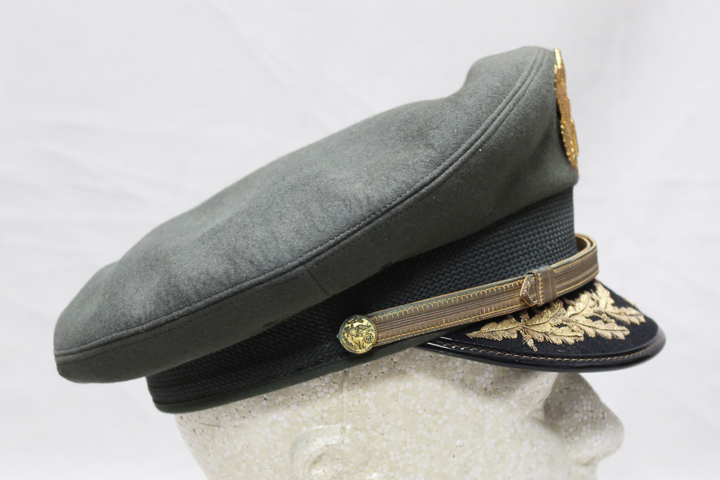 US Army Officer Visor Cap - Named . HU618 - Time Traveler Militaria