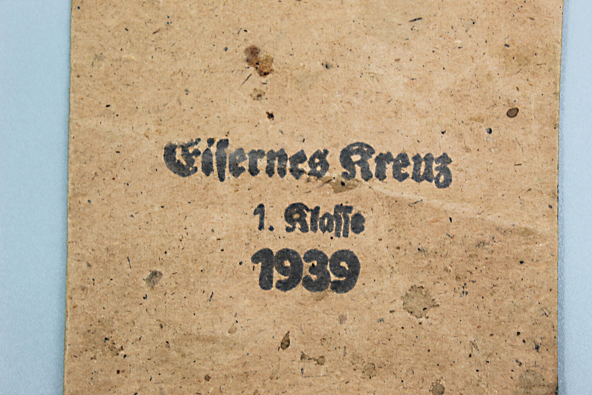 WW2 German Iron Cross 1st Class Paper Packet . GO6091cxa - Time ...