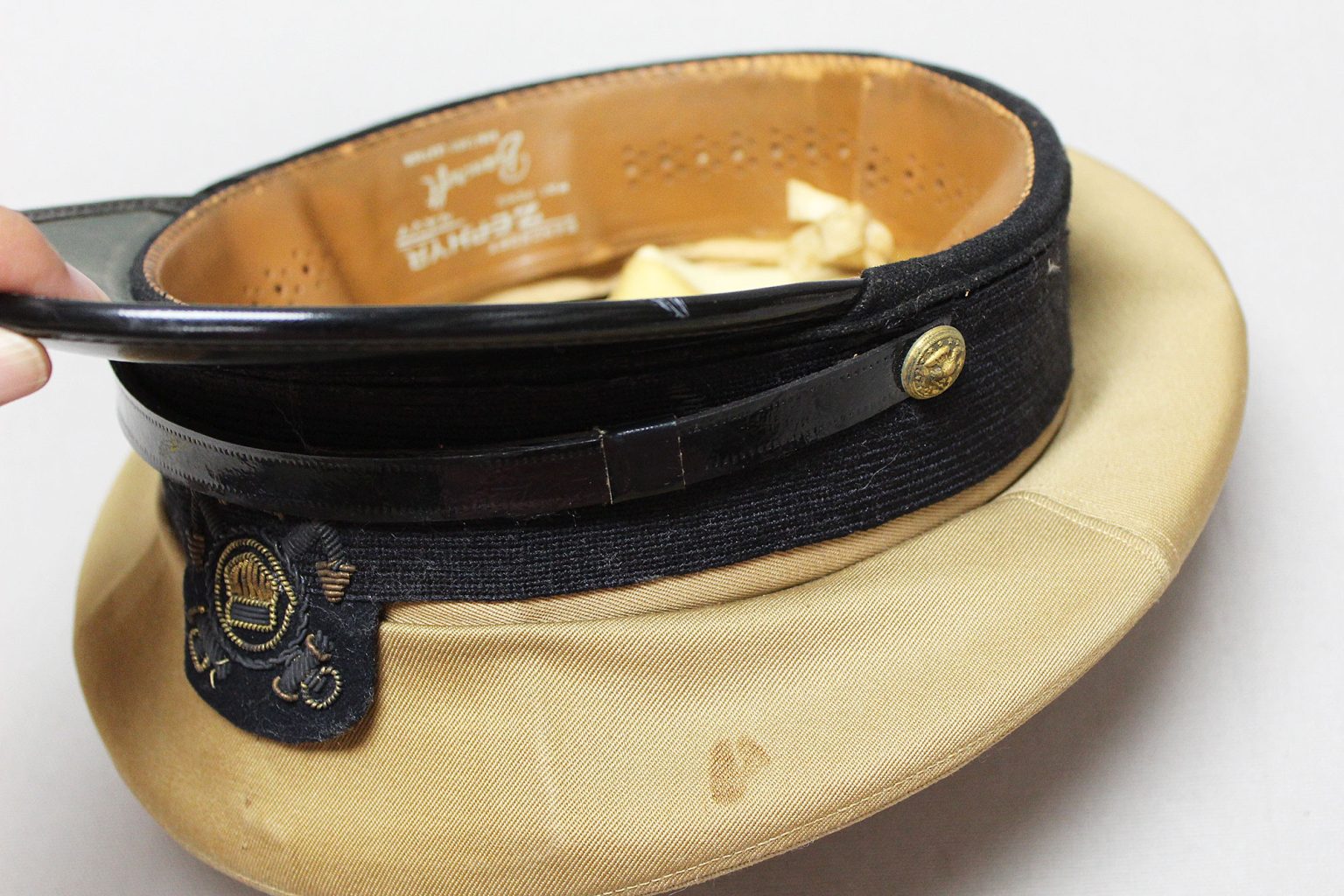 WW2 US Coast Guard Cap . HU340 - Time Traveler Militaria