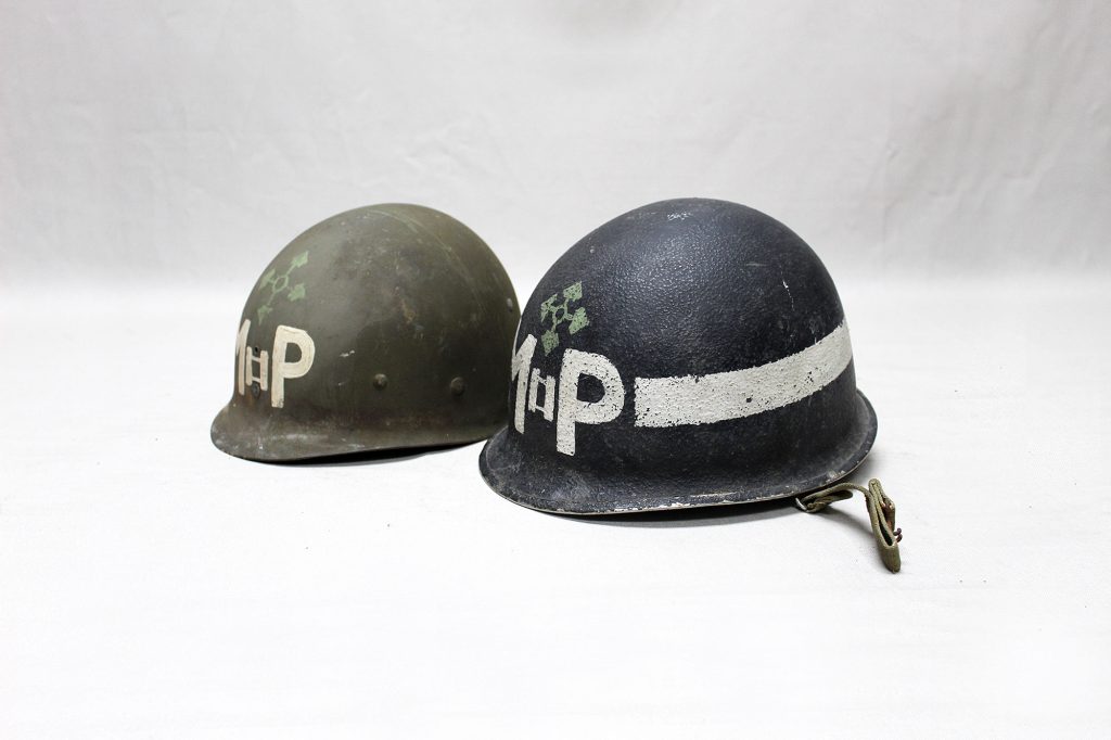 US WW2 Front Seam Helmet Repaint . HU1084 - Time Traveler Militaria