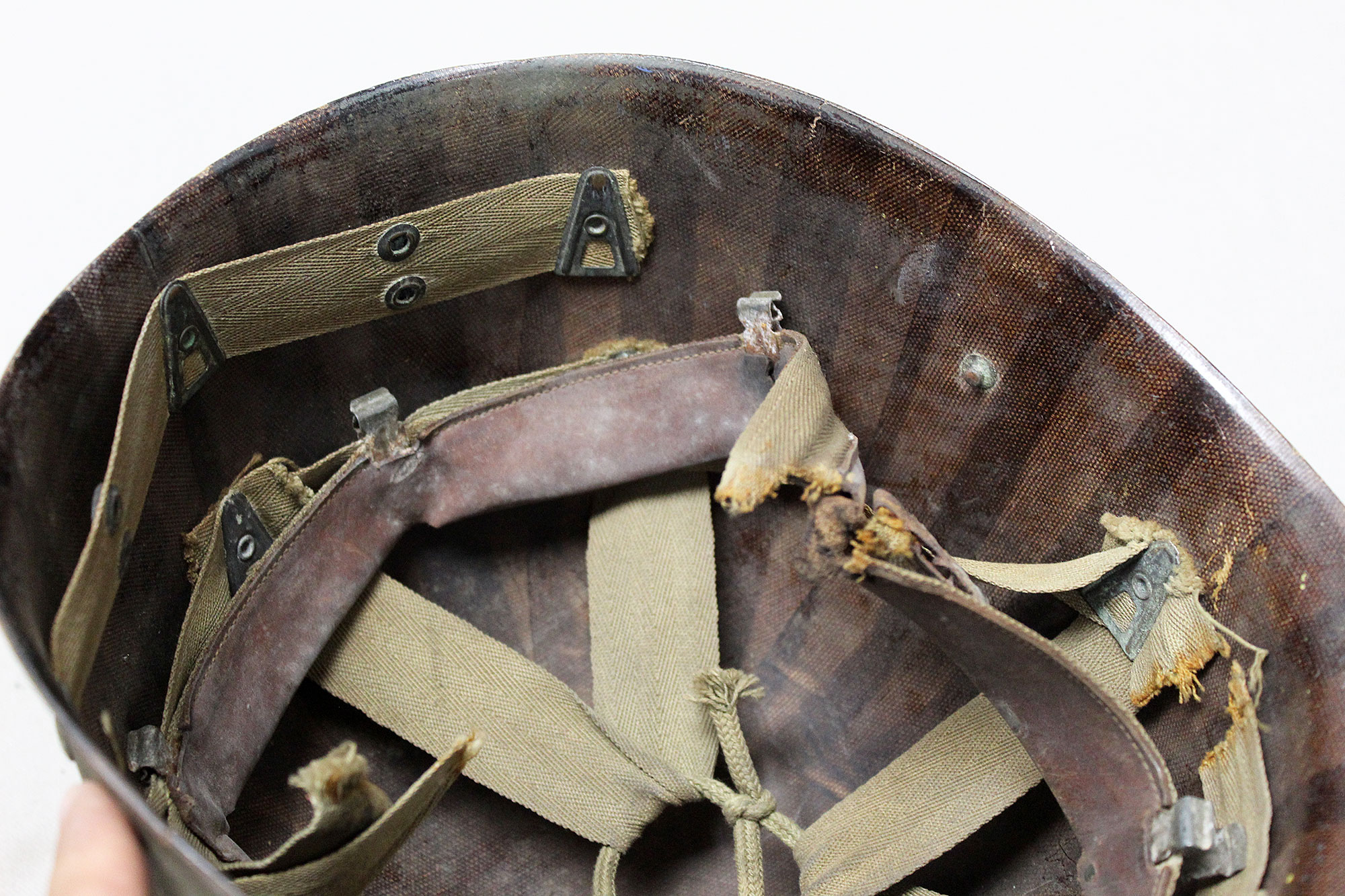 US WW2 Front Seam Helmet Repaint . HU1084 - Time Traveler Militaria