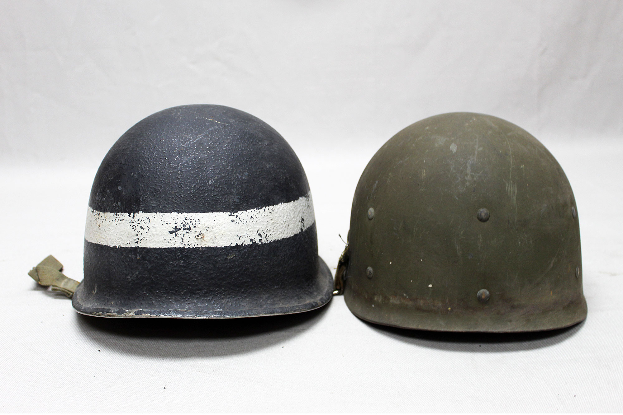 US WW2 Front Seam Helmet Repaint . HU1084 - Time Traveler Militaria