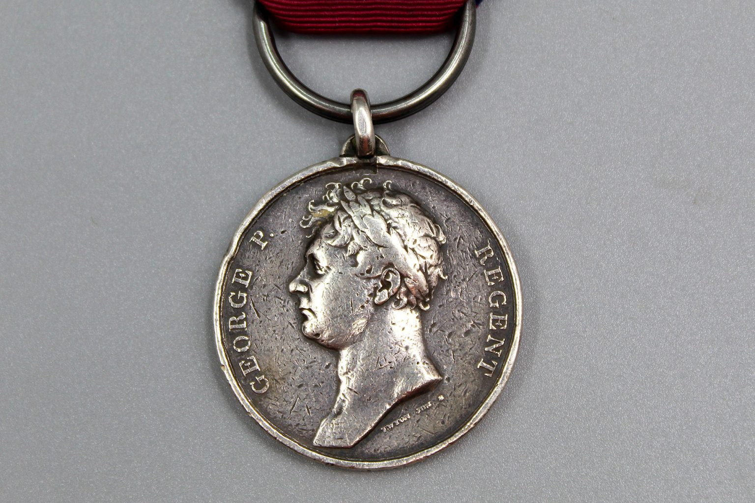 British Waterloo Medal - 40th Foot Rgt (Repaired Suspension) . BM491 ...