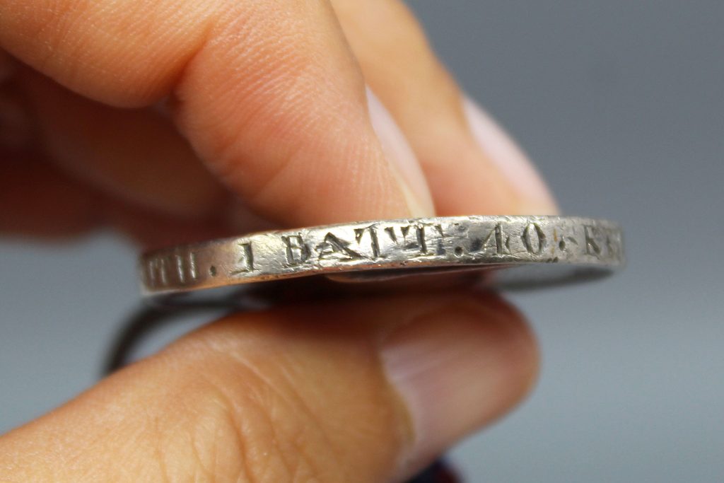 British Waterloo Medal - 40th Foot Rgt (Repaired Suspension) . BM491 ...