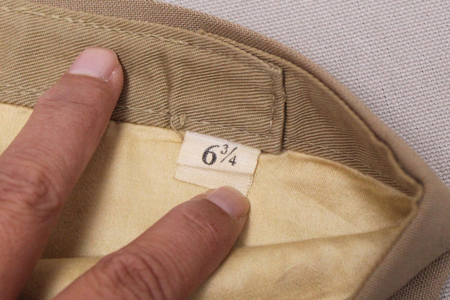 USMC Tan Tropical Garrison Cap . HU1095 - Time Traveler Militaria