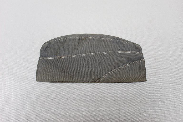 US Navy Gray Garrison Cap - WW2-Korea - Named . HU663 - Time Traveler ...