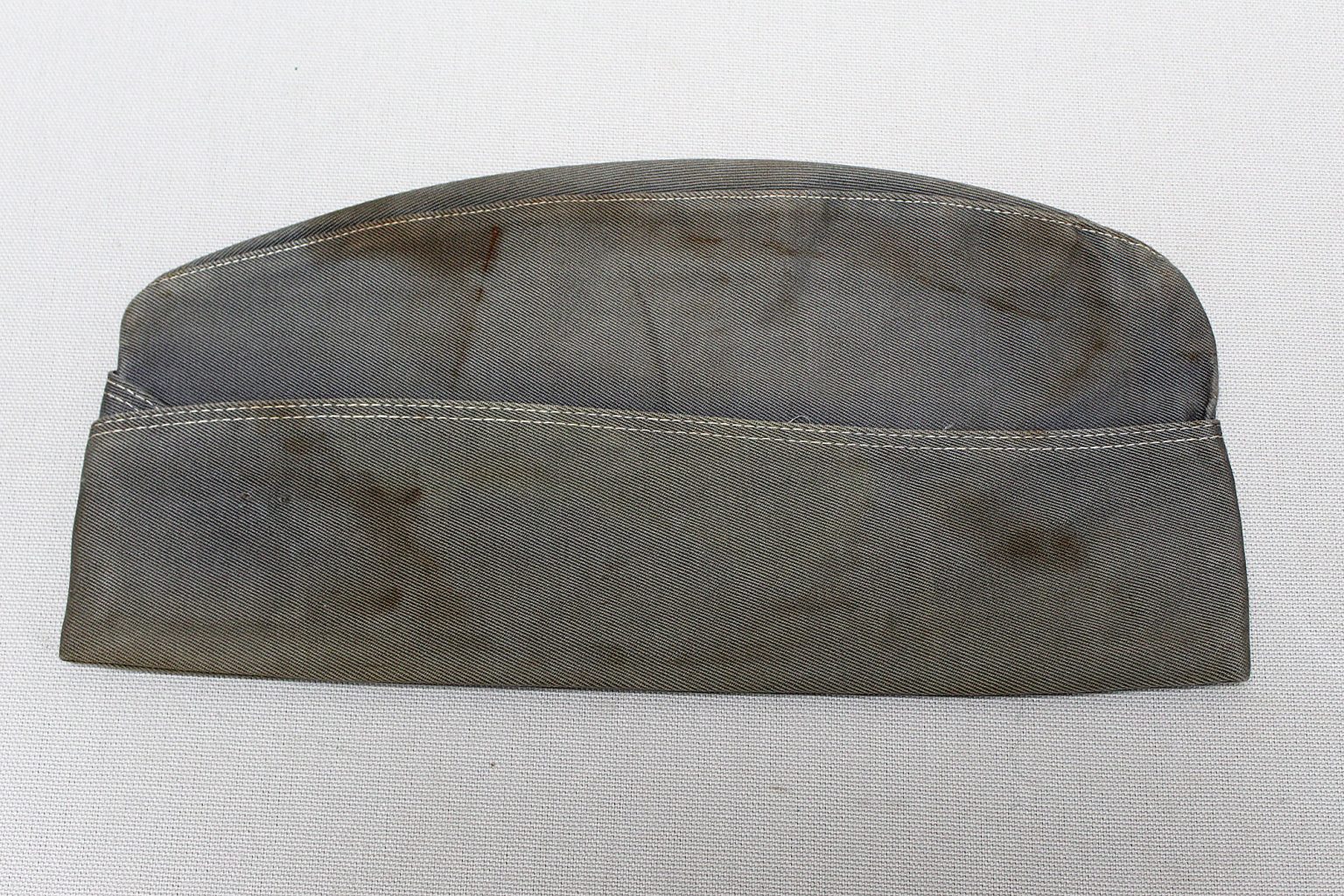US Navy Gray Garrison Cap - WW2-Korea - Named . HU663 - Time Traveler ...