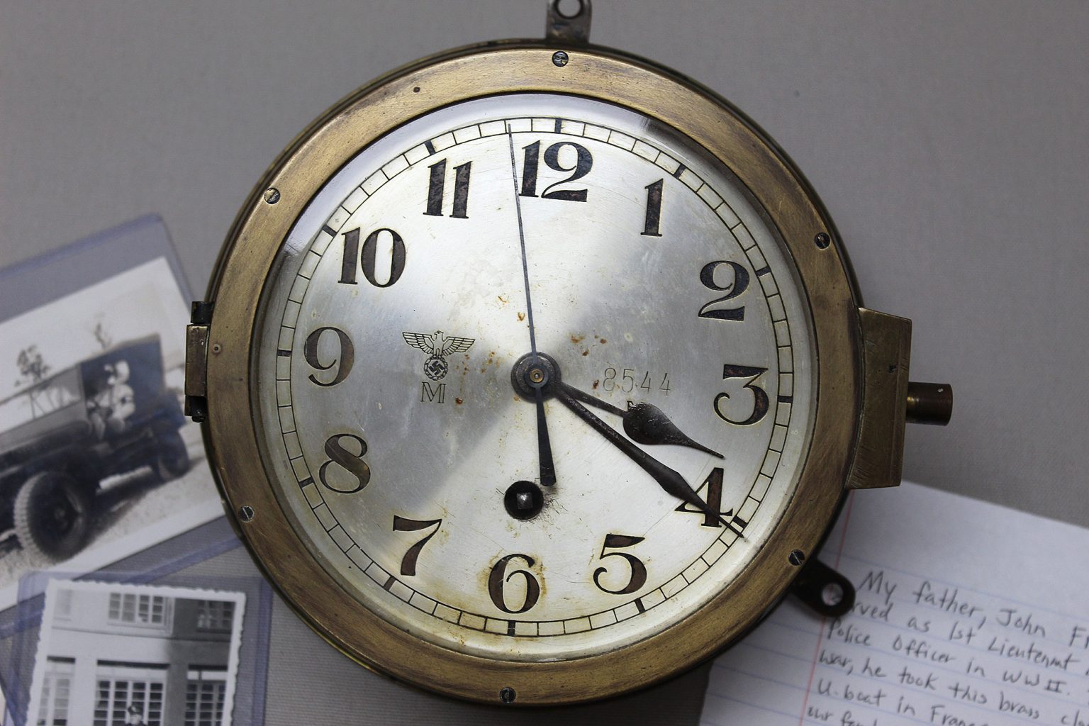 WW2 German Kriegsmarine U-Boat Clock . SP131 - Time Traveler Militaria