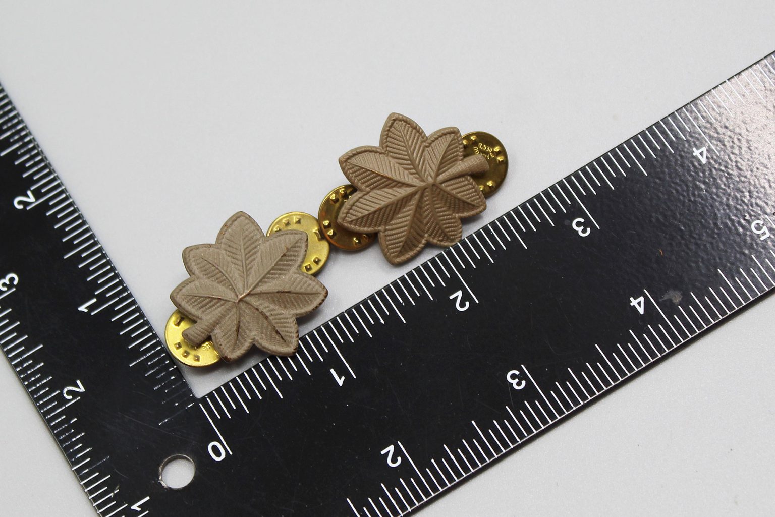 US Major/Lt Colonel Subdued Rank Insignia Pair . FLU3464 - Time ...