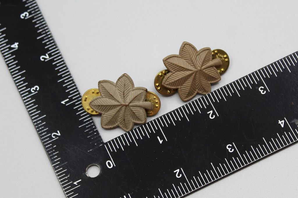 US Major/Lt Colonel Subdued Rank Insignia Pair . FLU3465 - Time ...