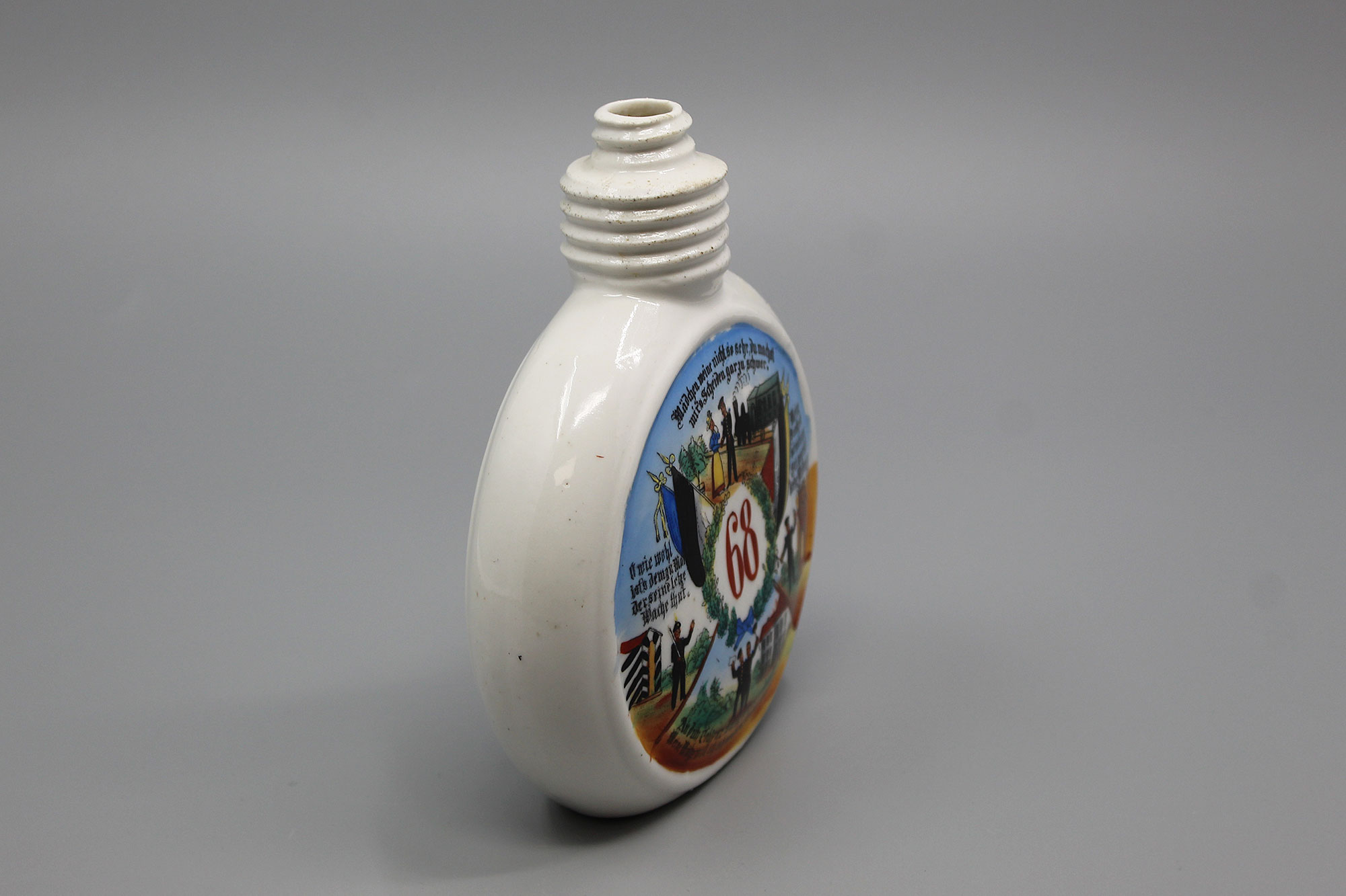 Imperial German 68th Regiment Flask . IMM120 - Time Traveler Militaria