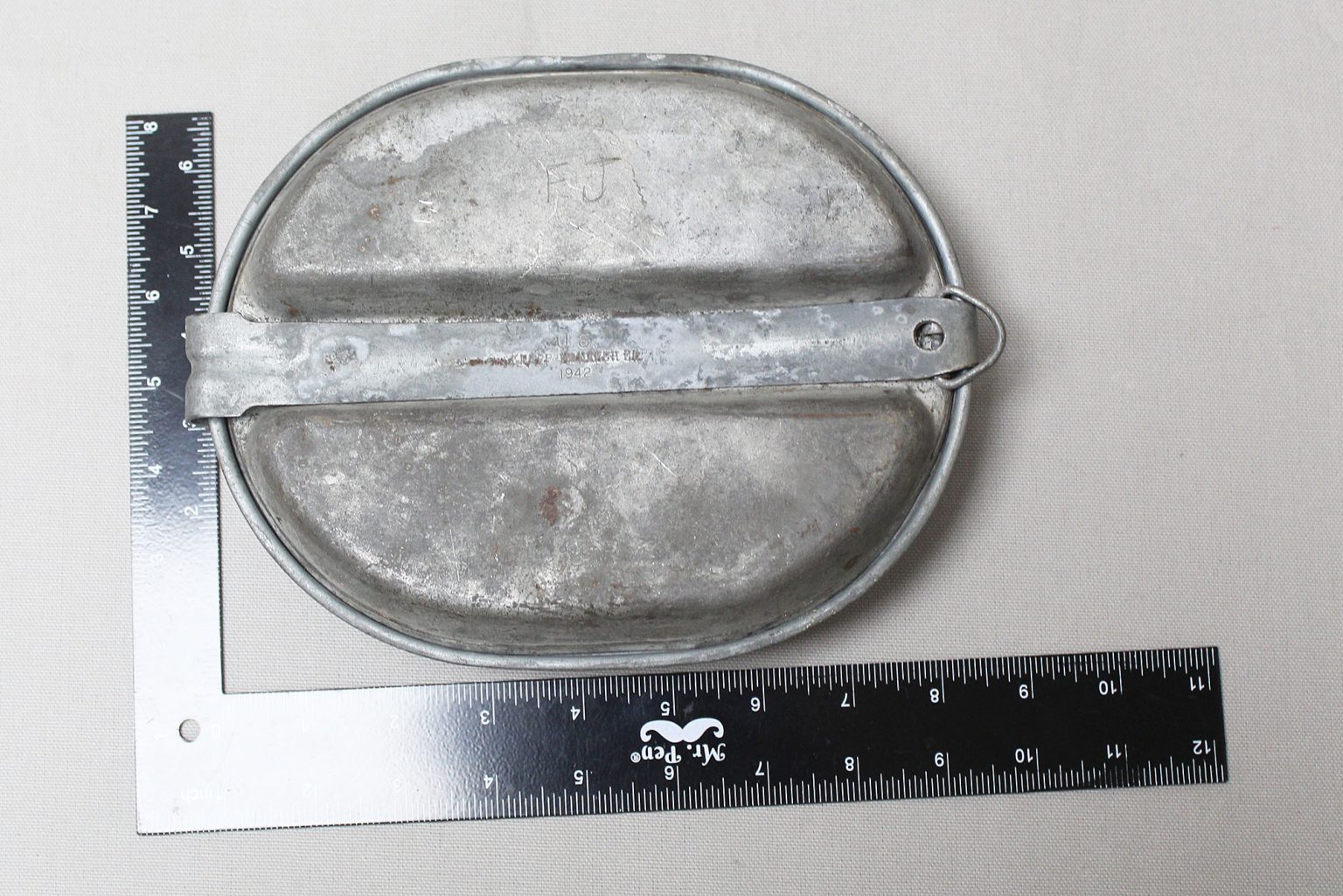 US WW2 Army Mess Can 1942 . FLU1790 - Time Traveler Militaria