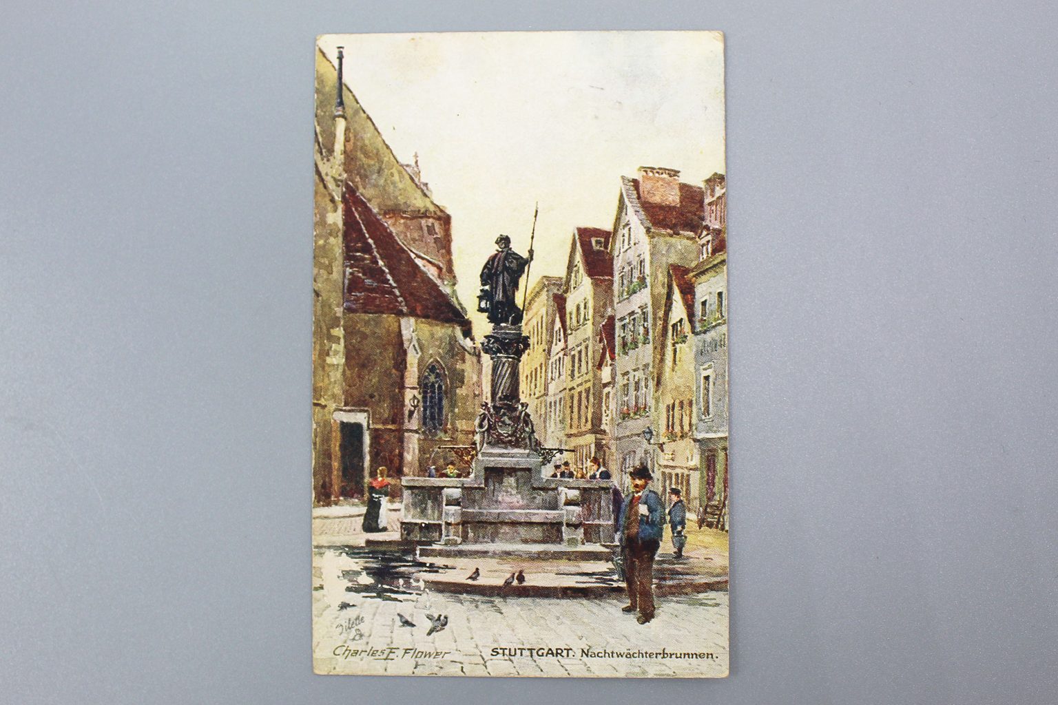 Imperial German Postcard - Stuttgart 1908 . GD142 - Time Traveler Militaria
