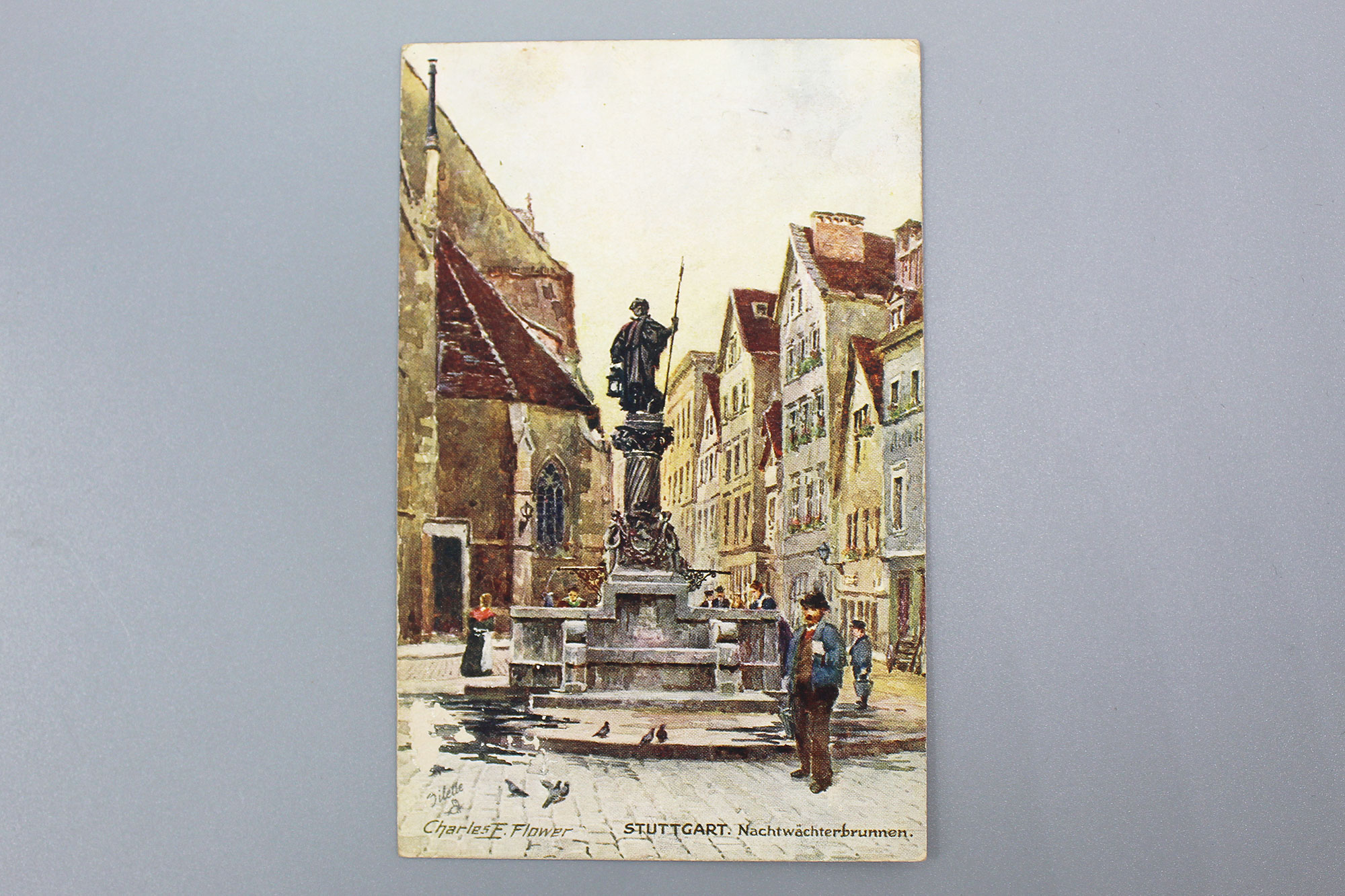 Imperial German Postcard - Stuttgart 1908 . GD142 - Time Traveler Militaria