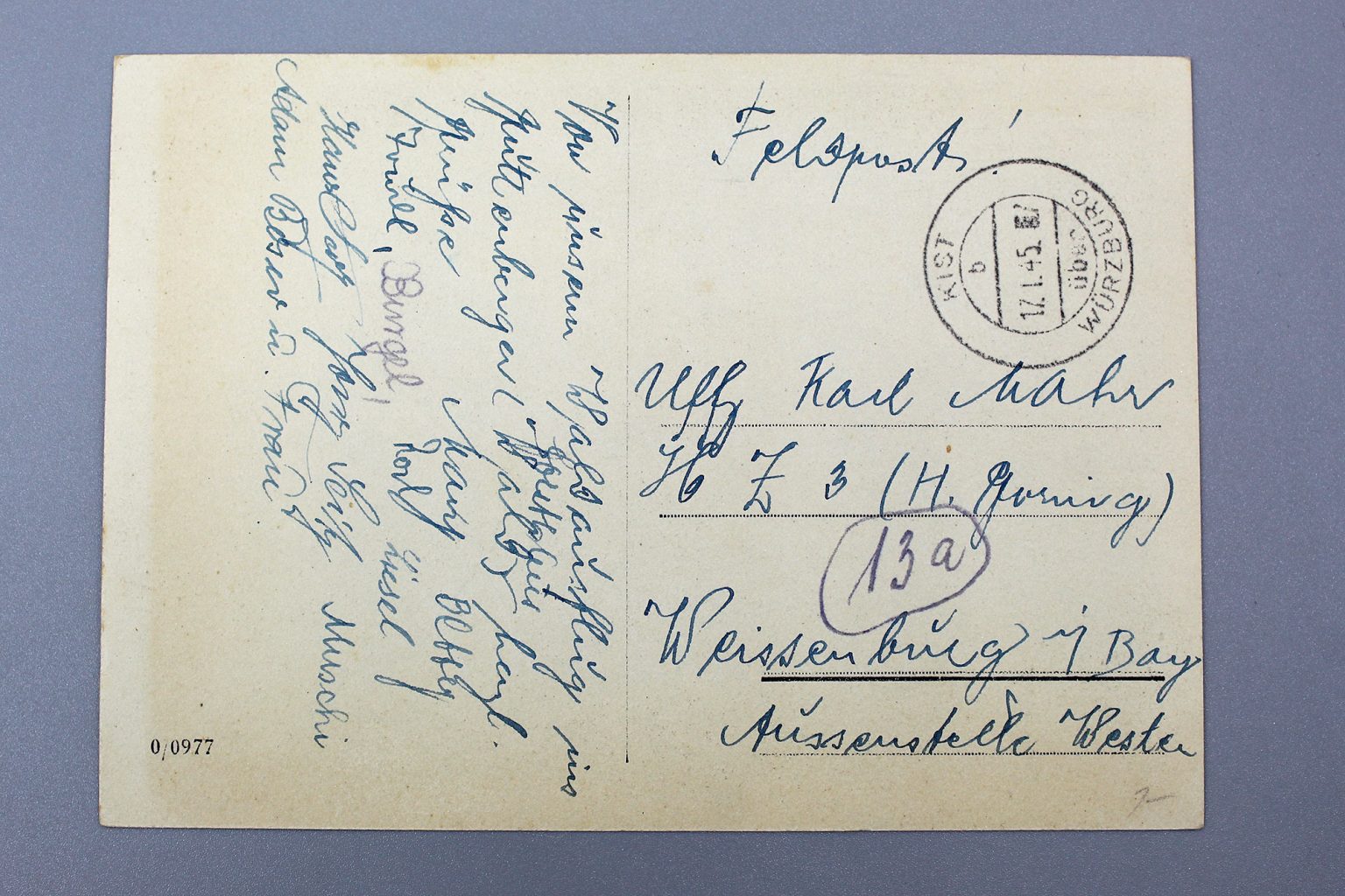 WW2 German Postcard Italian Landscape - Feldpost 1945 . GD471 - Time ...