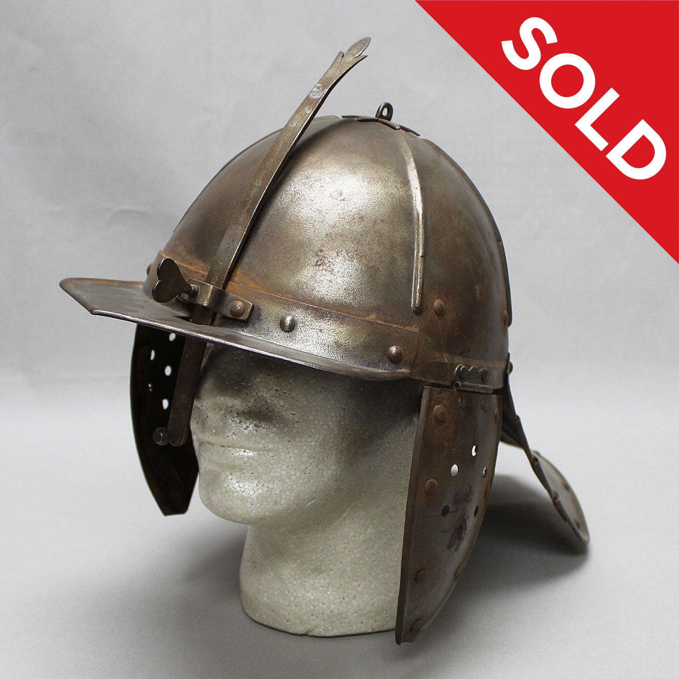 lobster tail cavalry helmet - Time Traveler Militaria