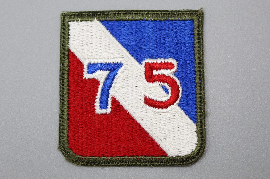 US 75th Infantry Division Patch – WW2 . USP301 - Time Traveler Militaria